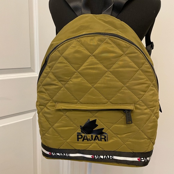 Pajar | Bags | Pajar 2 In Backpack Crossbody Bag Purse Quilted Green ...